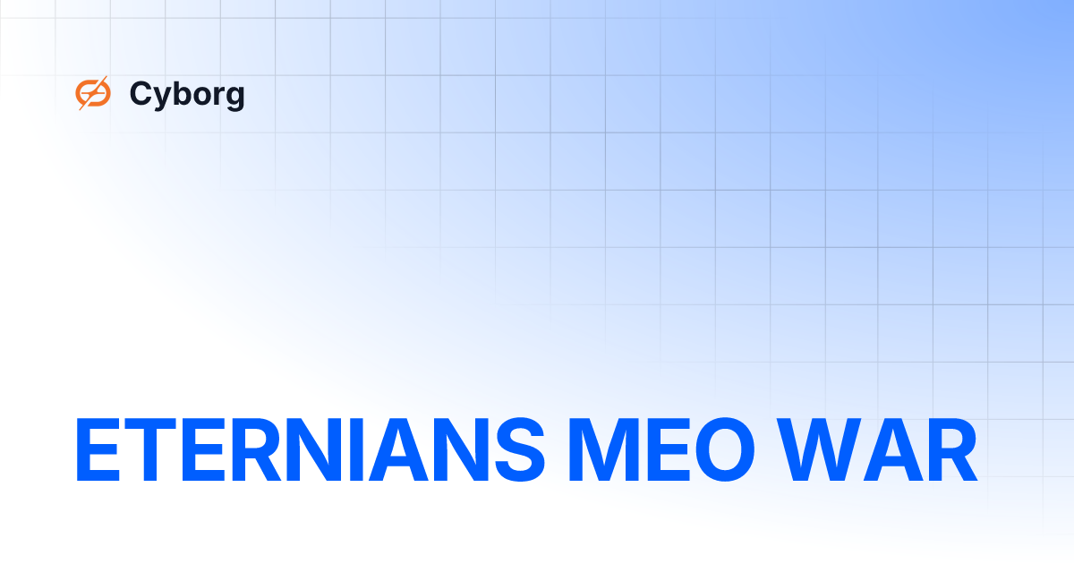 ETERNIANS MEO WAR | Cyborg